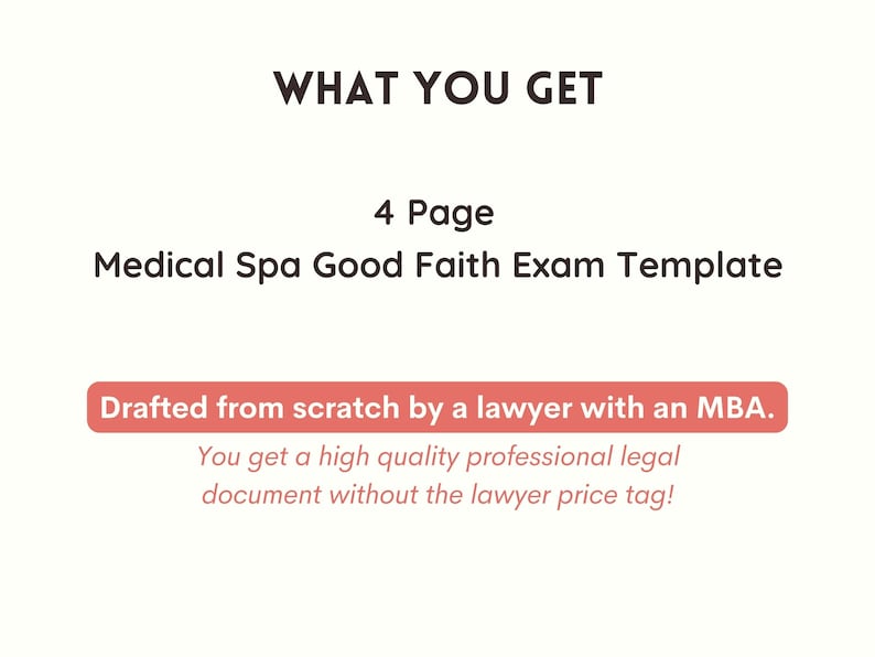 Medical Spa Good Faith Exam, Med Spa Good Faith Medical Exam Botox ...
