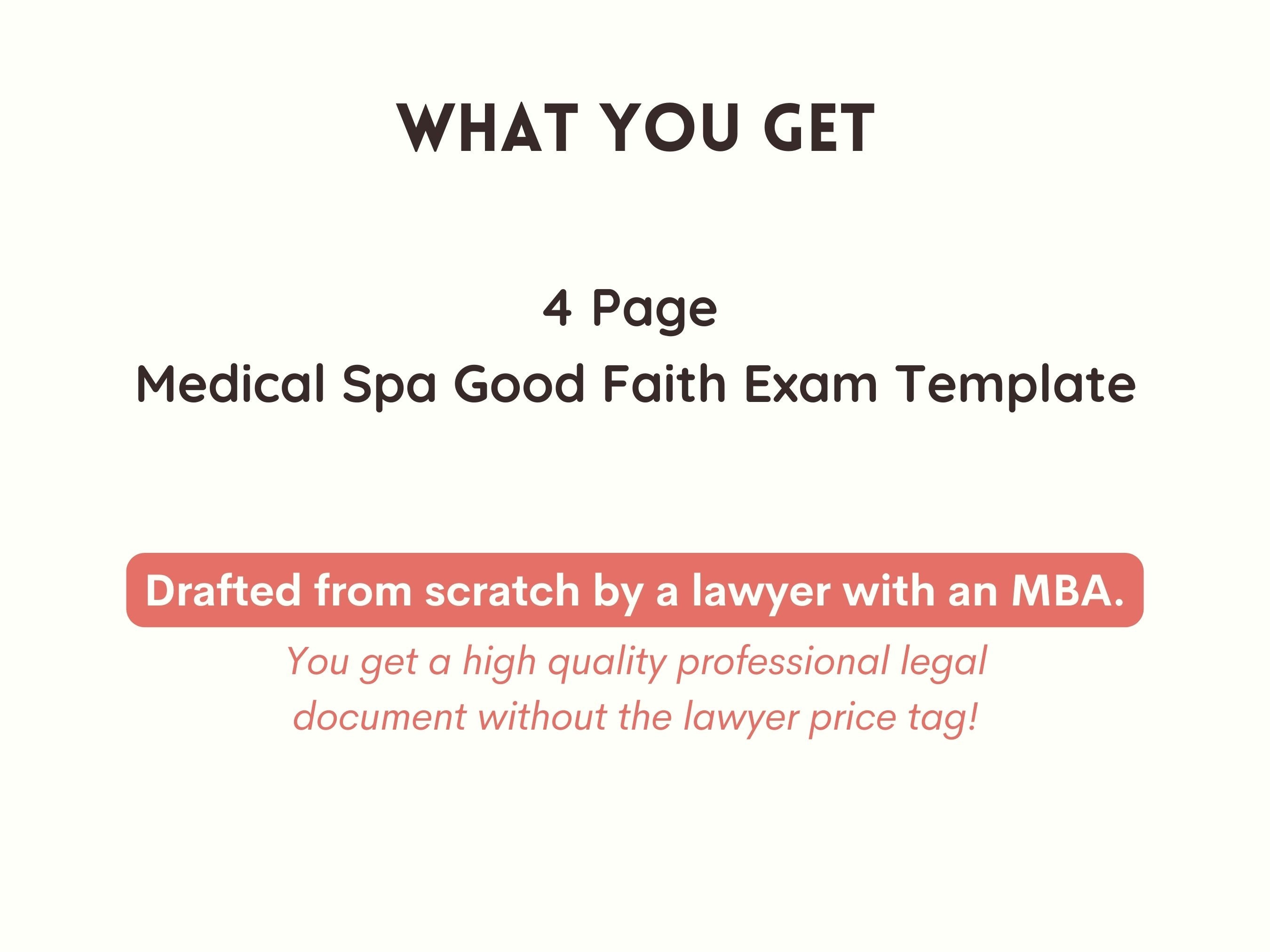 Medical Spa Good Faith Exam, Med Spa Good Faith Medical Exam Botox ...