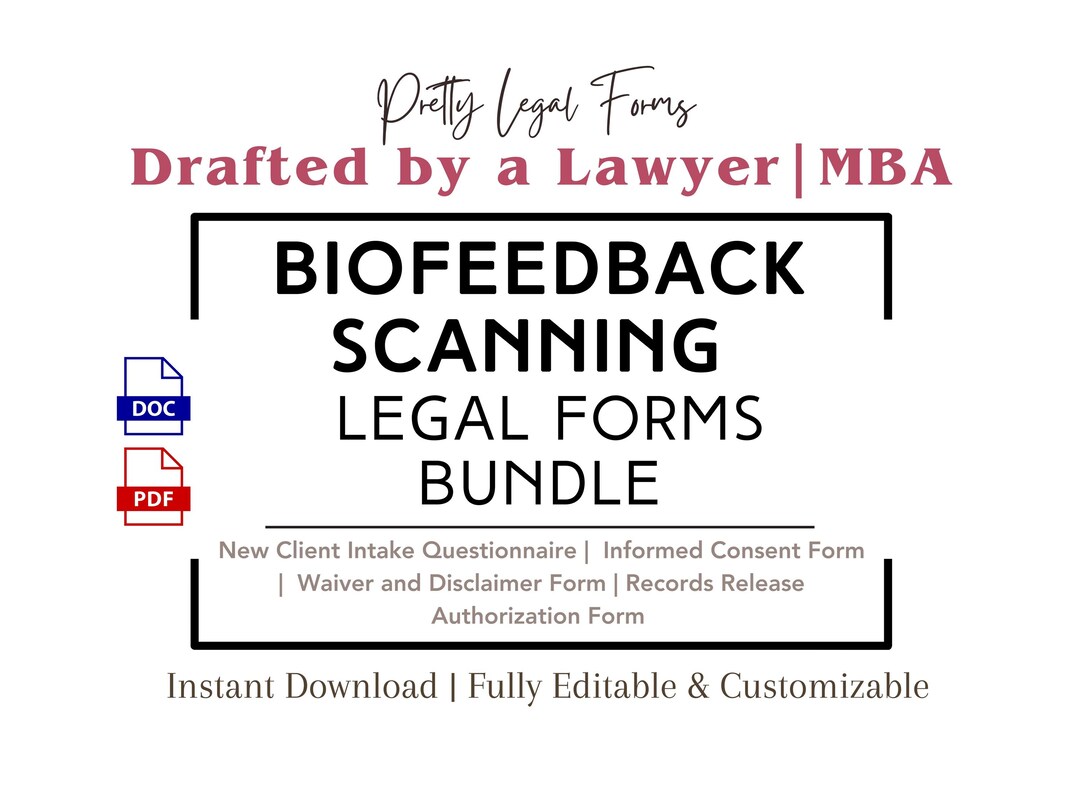 Biofeedback Forms Bundle Bioenergetic Testing Template Holistic Health ...