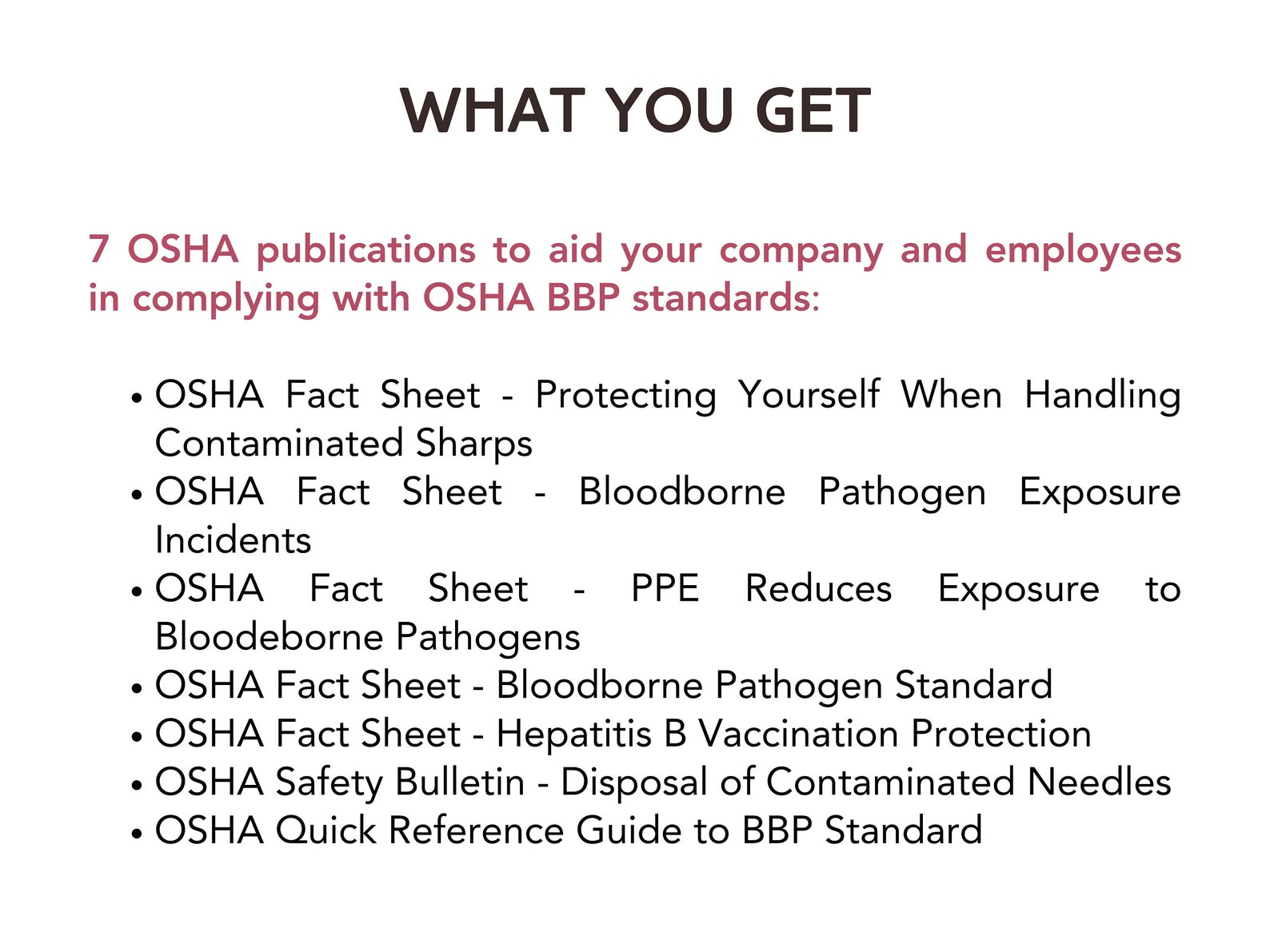 Bloodborne Pathogen Exposure Control Plan OSHA Compliance Medical Spa ...