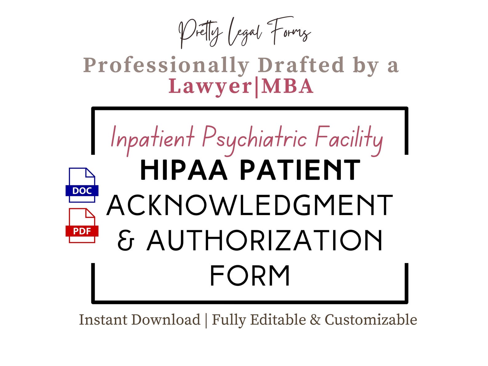 Inpatient Psychiatric Facility HIPAA Consent Form Inpatient Psychiatry ...