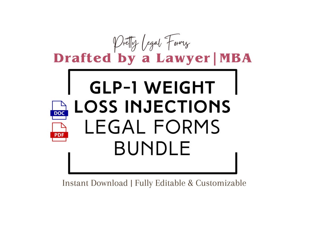 GLP-1 Forms Bundle for Medical Spas, Weight Loss Clinics - Consent, SOP ...