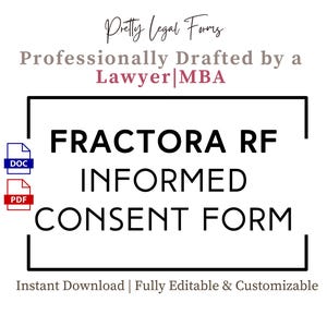 Fractora RF Informed Consent Form Facial Radio Frequency Consent ...