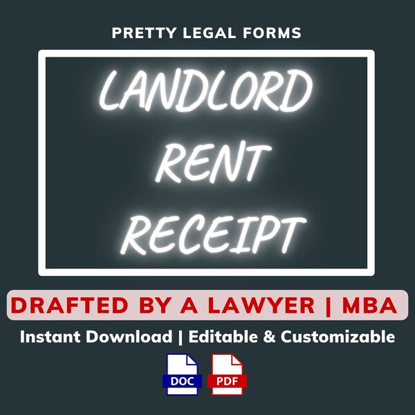 Rental Invoice and Receipt Template Rent - Etsy