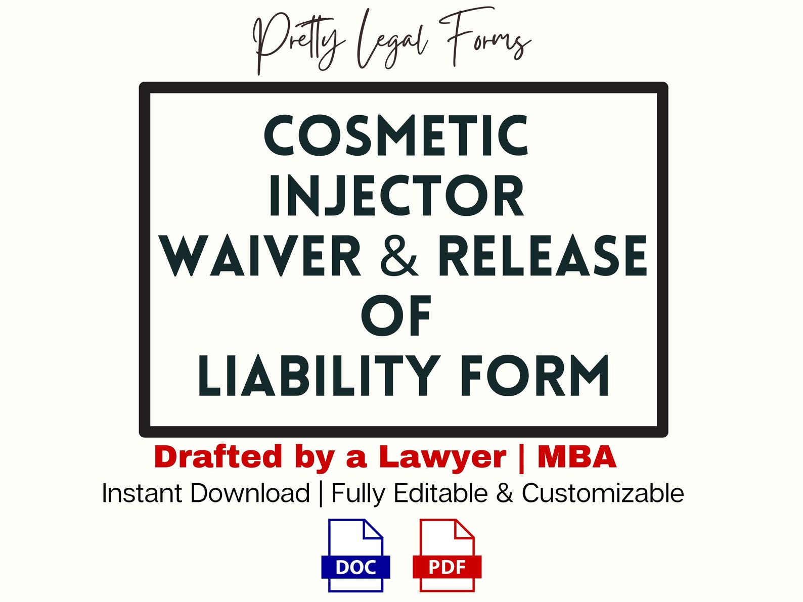Cosmetic Injector Waiver Release of Liability Aesthetic Nurse Injector ...