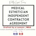 Medical Esthetician Independent Contractor Agreement 1099 Medical Aesthetician Contract Template ...