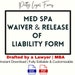 Med Spa Waiver and Release of Liability Medical Spa Client Waiver Form ...