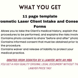 Laser Consent Form Cosmetic Laser Client Intake Form Laser Tech ...