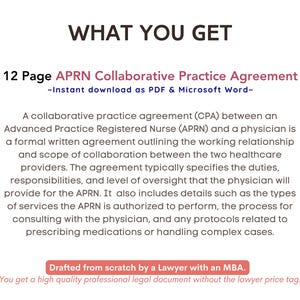 APRN Collaborative Practice Agreement Nurse Practitioner Collaborating ...