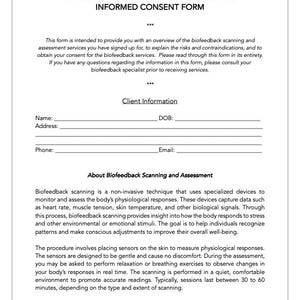 Biofeedback Consent Form Zyto Scan Bioenergetic Testing Informed ...