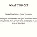 Return Policy Shop Sign CANVA Template, Boutique Return Policy Sign ...