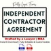 Independent Contractor Agreement Contract Template, 1099 Hiring Work ...