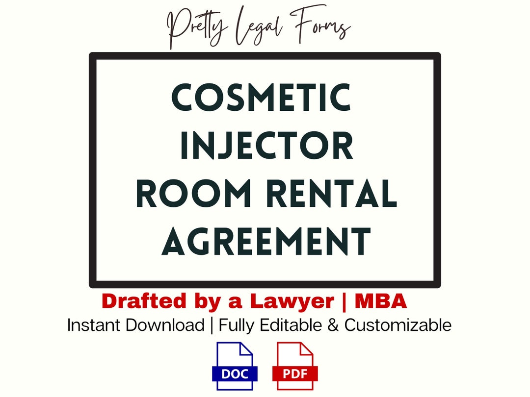 Cosmetic Injector Room Rental Contract Template, Cosmetic Nurse ...