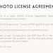 Photo License Agreement Contract Template | Digital Image License ...