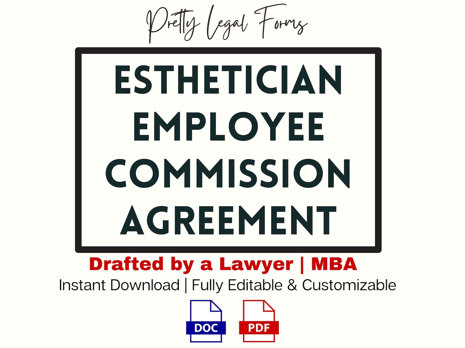 Esthetician Commission Agreement Aesthetician Employee Commission ...