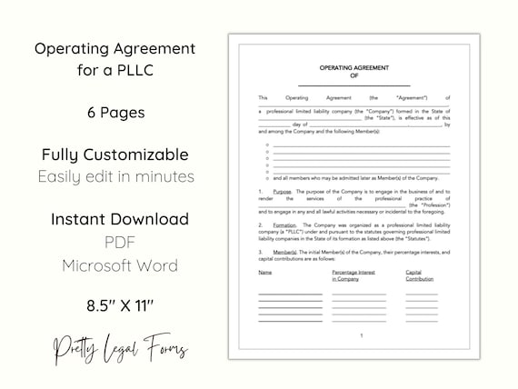 Limited Liability Company Operating Agreement Free California