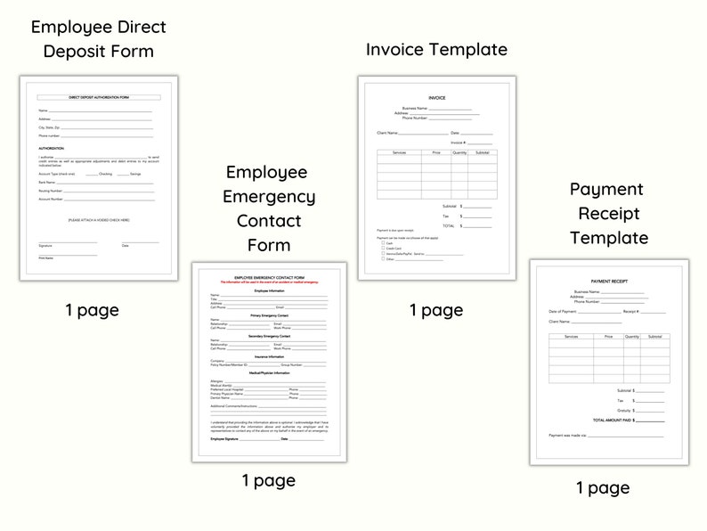 LLC Documents Template LLC Operating Agreement Contract Template BUNDLE ...
