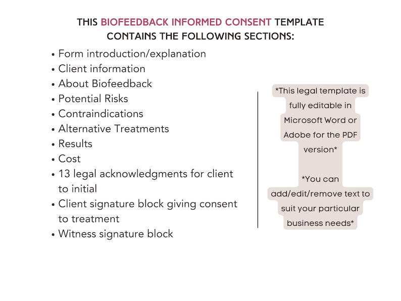 Biofeedback Consent Form Zyto Scan Bioenergetic Testing Informed ...