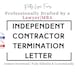 Independent Contractor Termination Letter Terminate Employment Letter ...