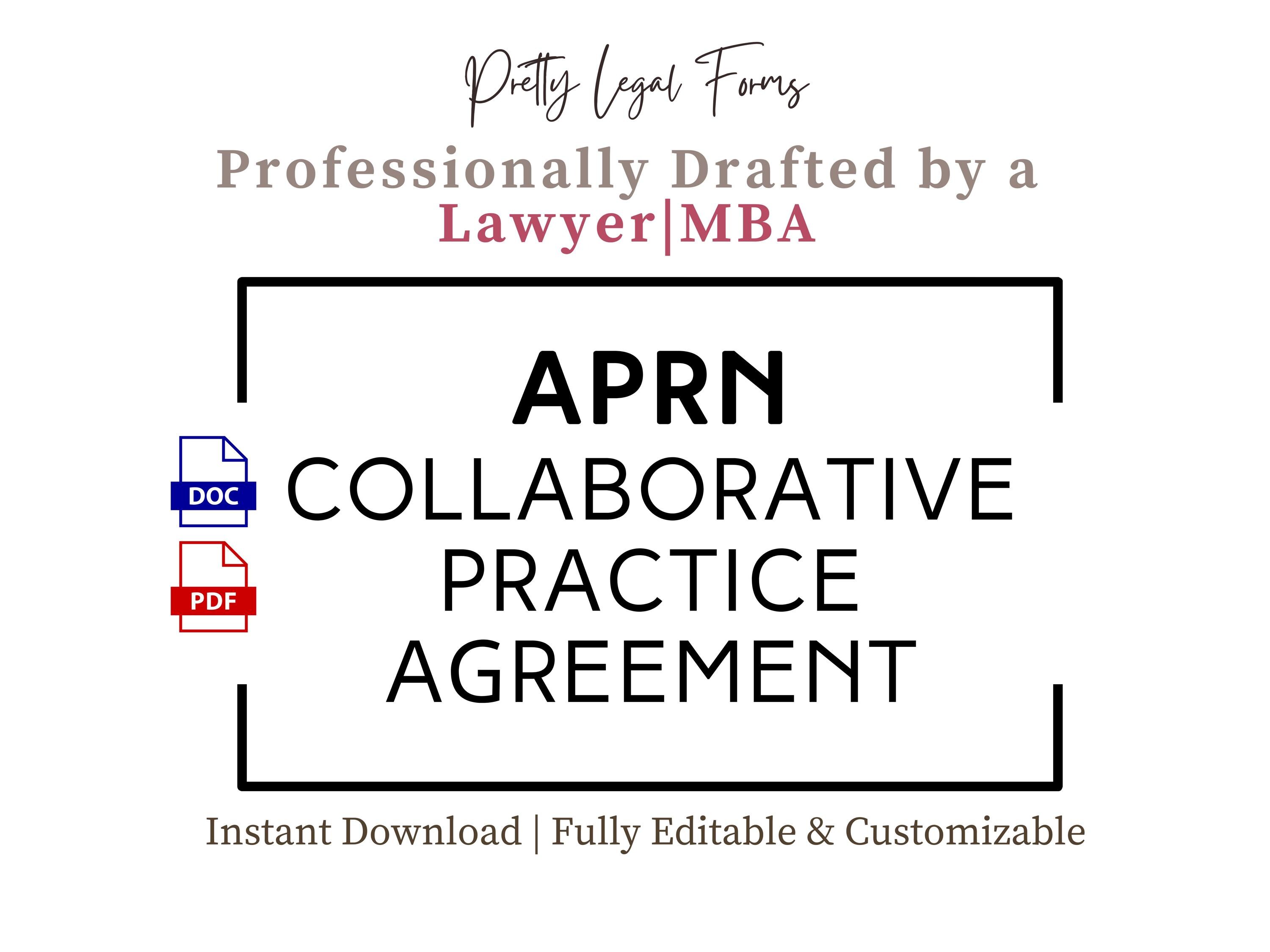 APRN Collaborative Practice Agreement Nurse Practitioner Collaborating ...