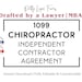 Chiropractor Independent Contractor Agreement, 1099 Chiropractor ...