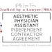 Aesthetic Physician Assistant Contract, Cosmetic PA Independent ...