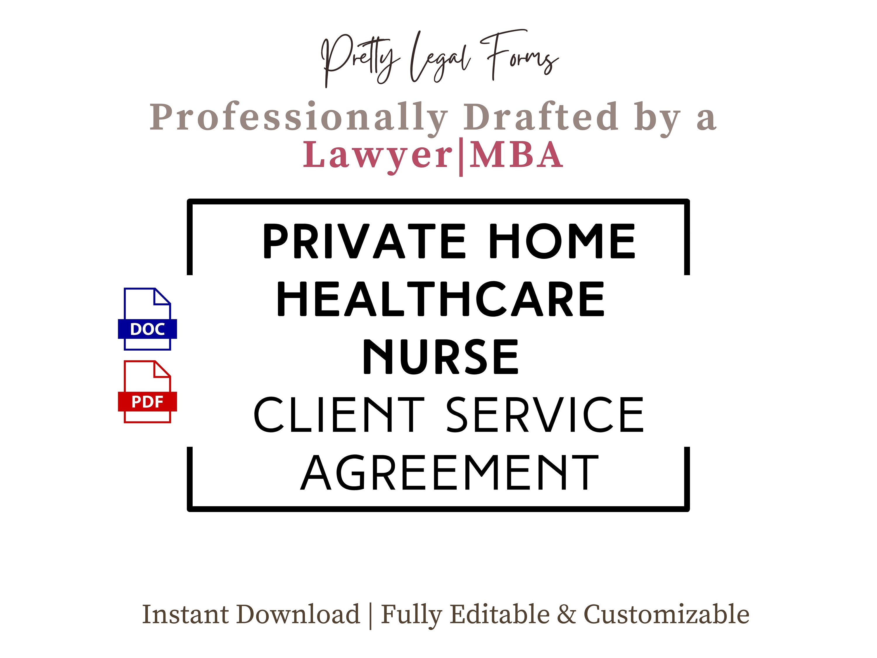 Concierge Nurse Contract Template Private Home Healthcare Nurse Client ...