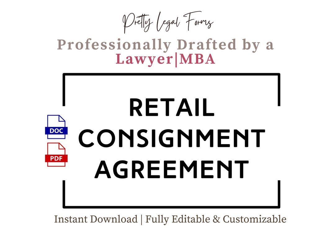 Consignment Contract Template Retail Product Consignment Agreement ...