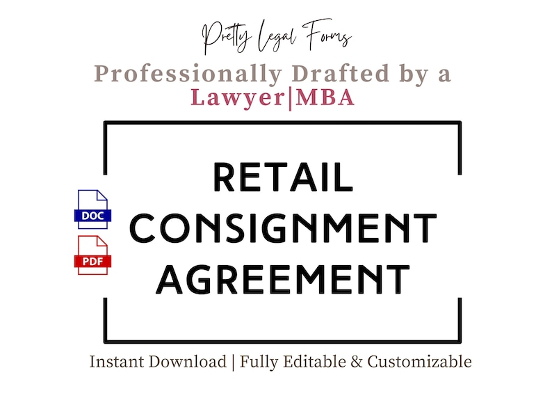 Consignment Contract Template Retail Product Consignment Agreement ...