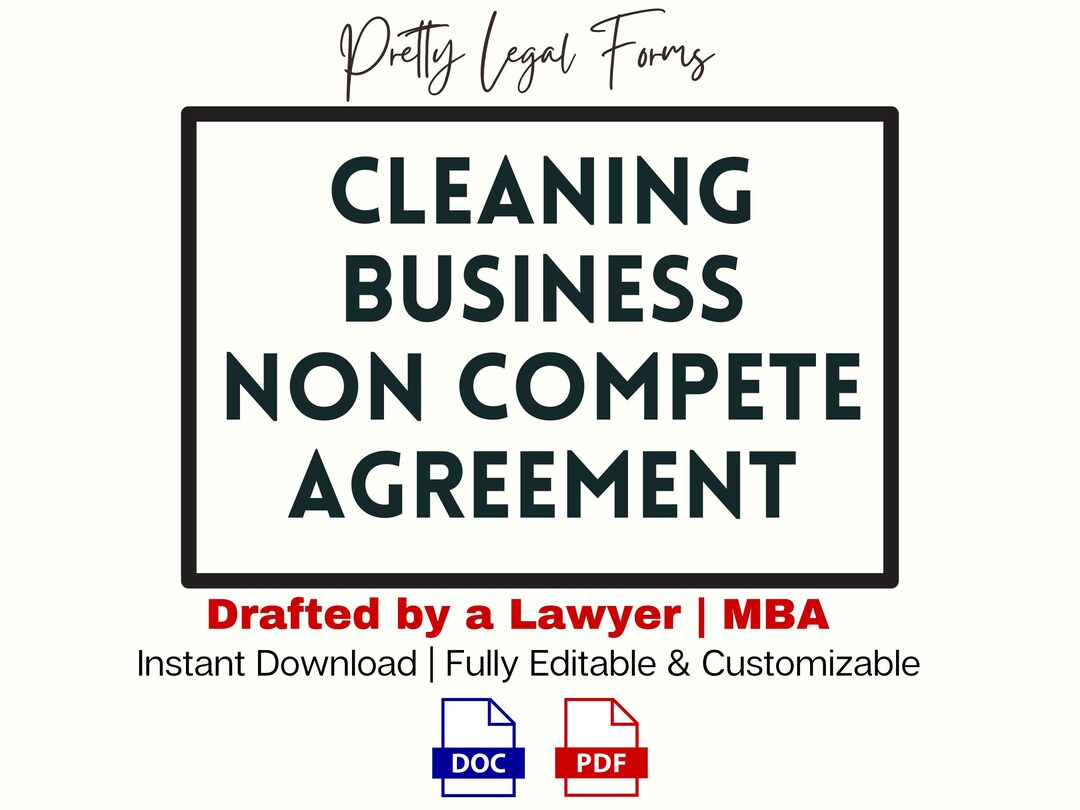 Cleaner Non Compete Agreement Cleaning Employee Non Solicitation ...