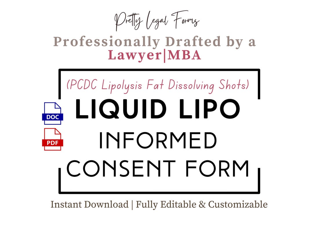 Liquid Lipo Informed Consent Fat Dissolving Shots Consent Template ...