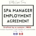Spa Manager Contract Spa Management Agreement Spa Hiring Forms Spa W2 ...