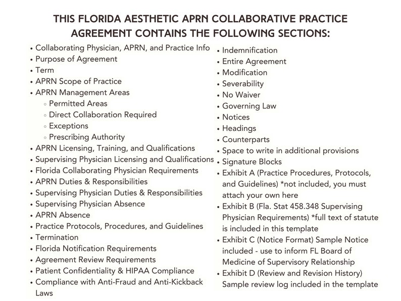 Florida APRN Collaborative Practice Agreement, FL Collaborative ...