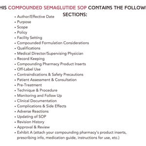 Compounded Semaglutide SOP Weight Loss Injections GLP-1 Protocol ...