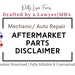 Aftermarket Parts Disclaimer Template, Mechanic Parts Disclaimer Form ...
