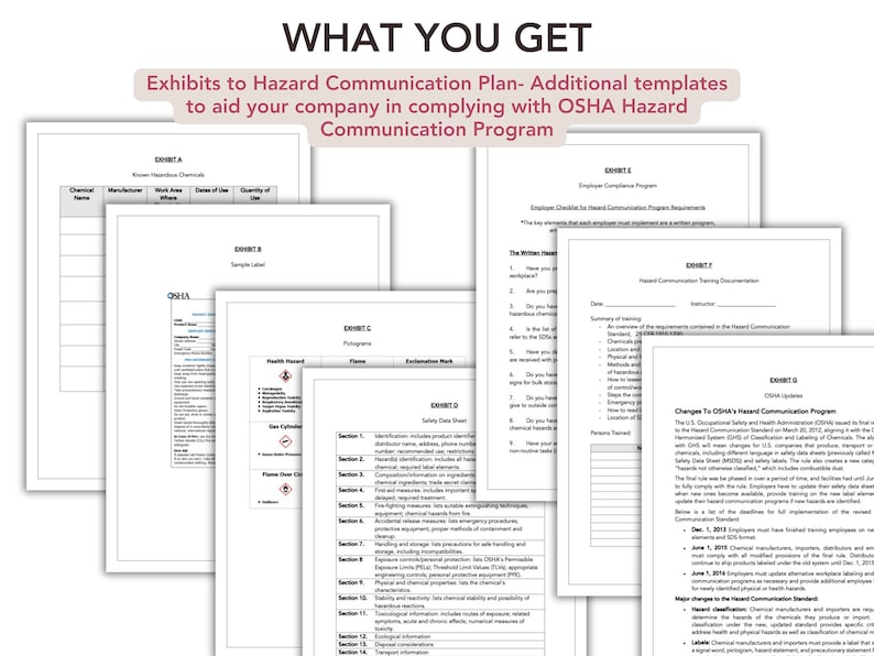 OSHA Hazard Communication Program Template Medical Spa Safety Policy ...