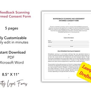 Biofeedback Consent Form Zyto Scan Bioenergetic Testing Informed ...