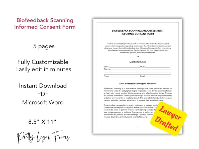 Biofeedback Consent Form Zyto Scan Bioenergetic Testing Informed ...