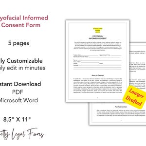 Cryofacial Consent Form Esthetician Facial Informed Consent Template ...