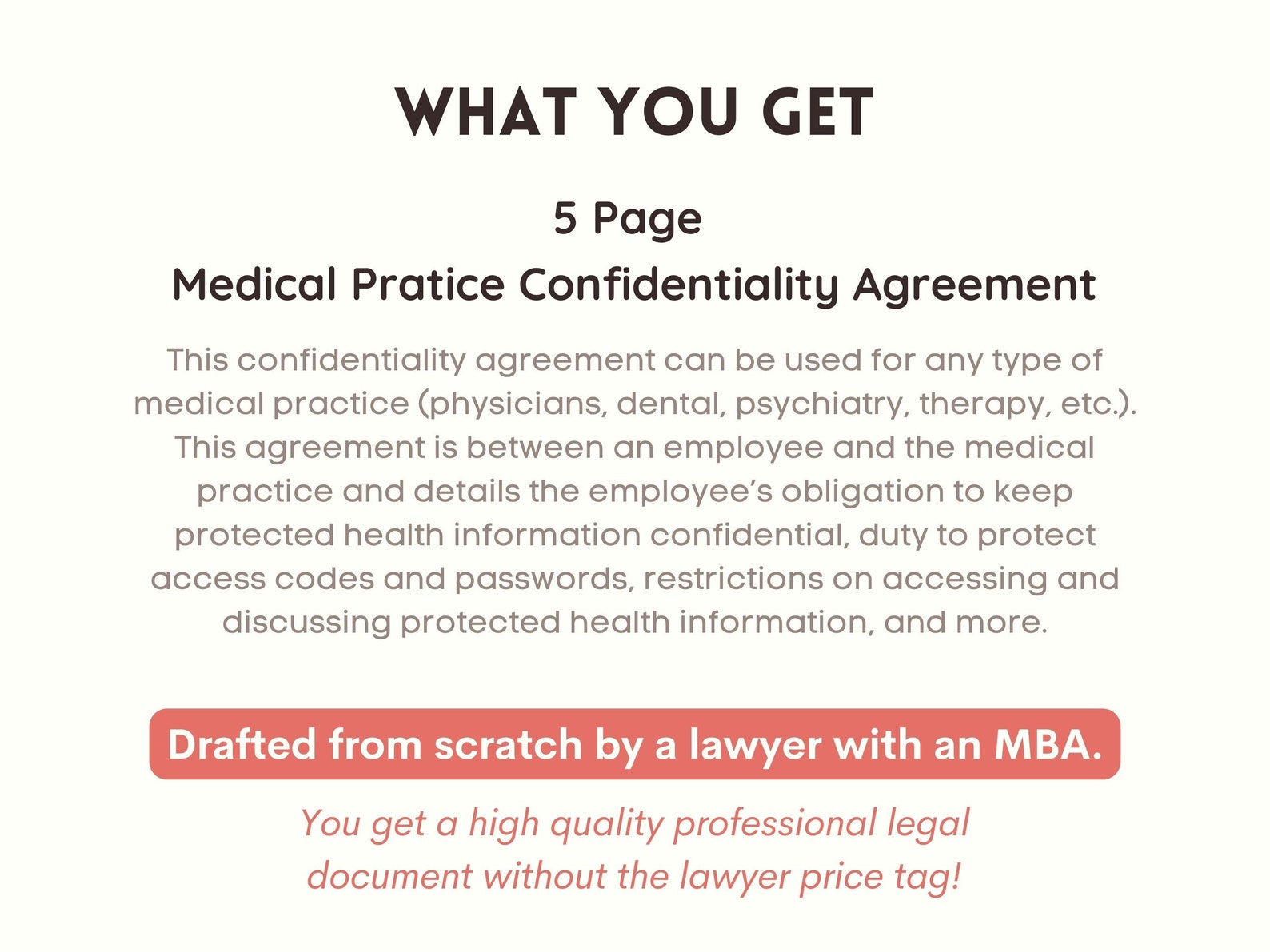 Healthcare Confidentiality Agreement, Medical Practice Confidentiality ...