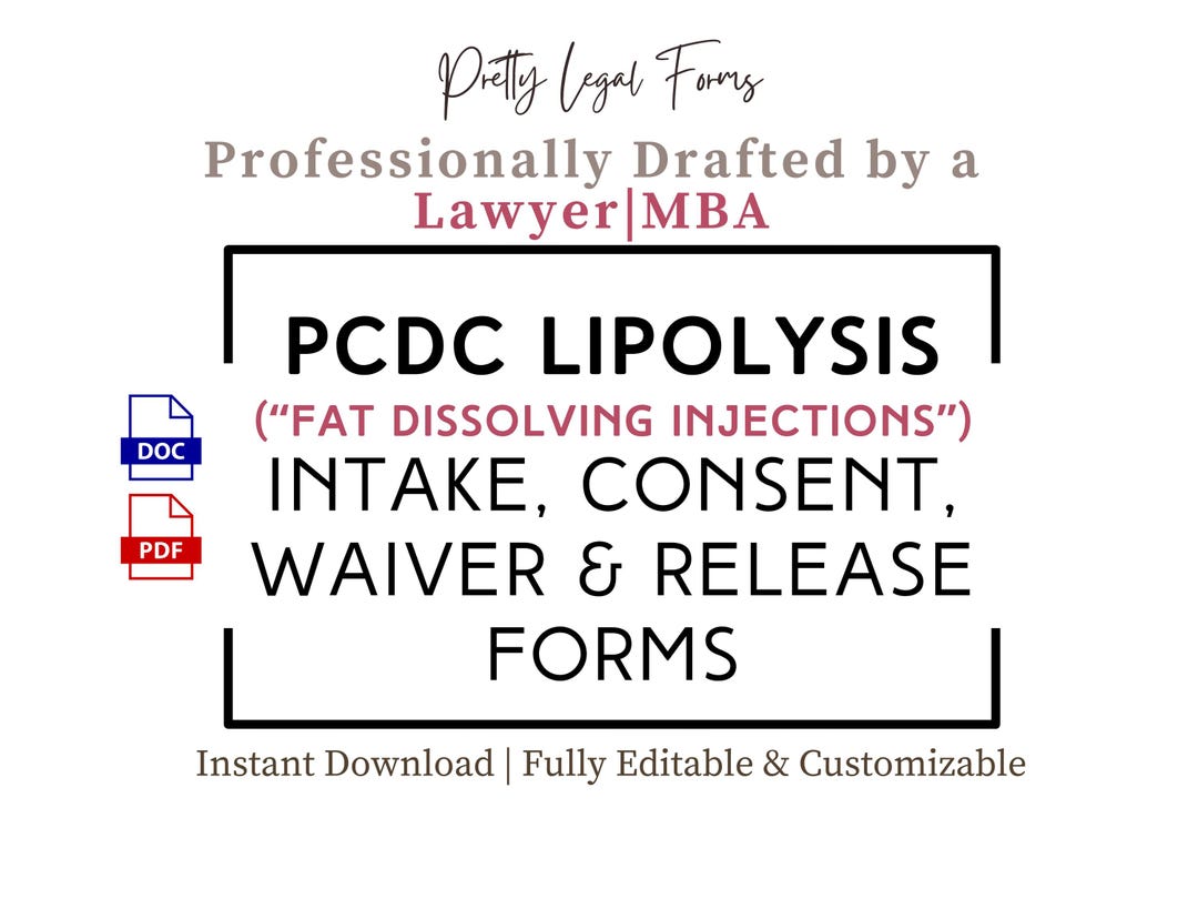 Fat Dissolving Shots Client Intake Forms PCDC Lipolysis Injections ...