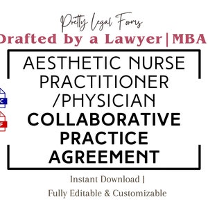 Nurse Practitioner Collaborative Agreement - Etsy