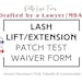 Lash Patch Test Waiver Form, Lash Lift Patch Testing Waiver, Eyelash ...