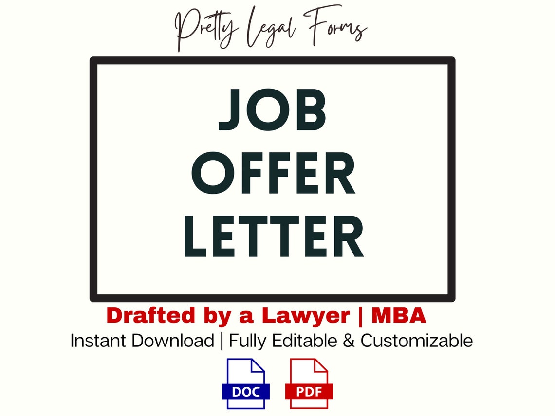 Job Offer Letter, Pre Hire Letter Template, Employee Offer of ...