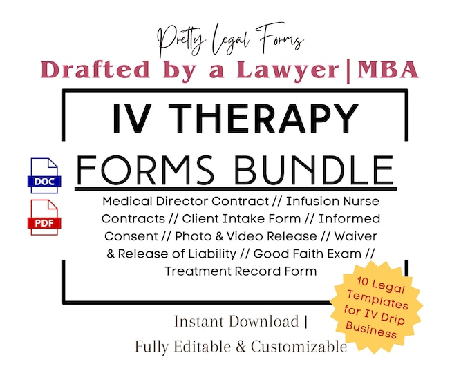 IV Therapy Clinical SOP Starter Kit - Etsy Canada