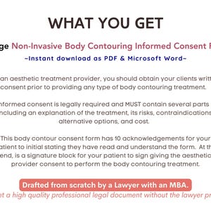 Body Contouring Consent Form Body Sculpting Informed Consent Medical ...