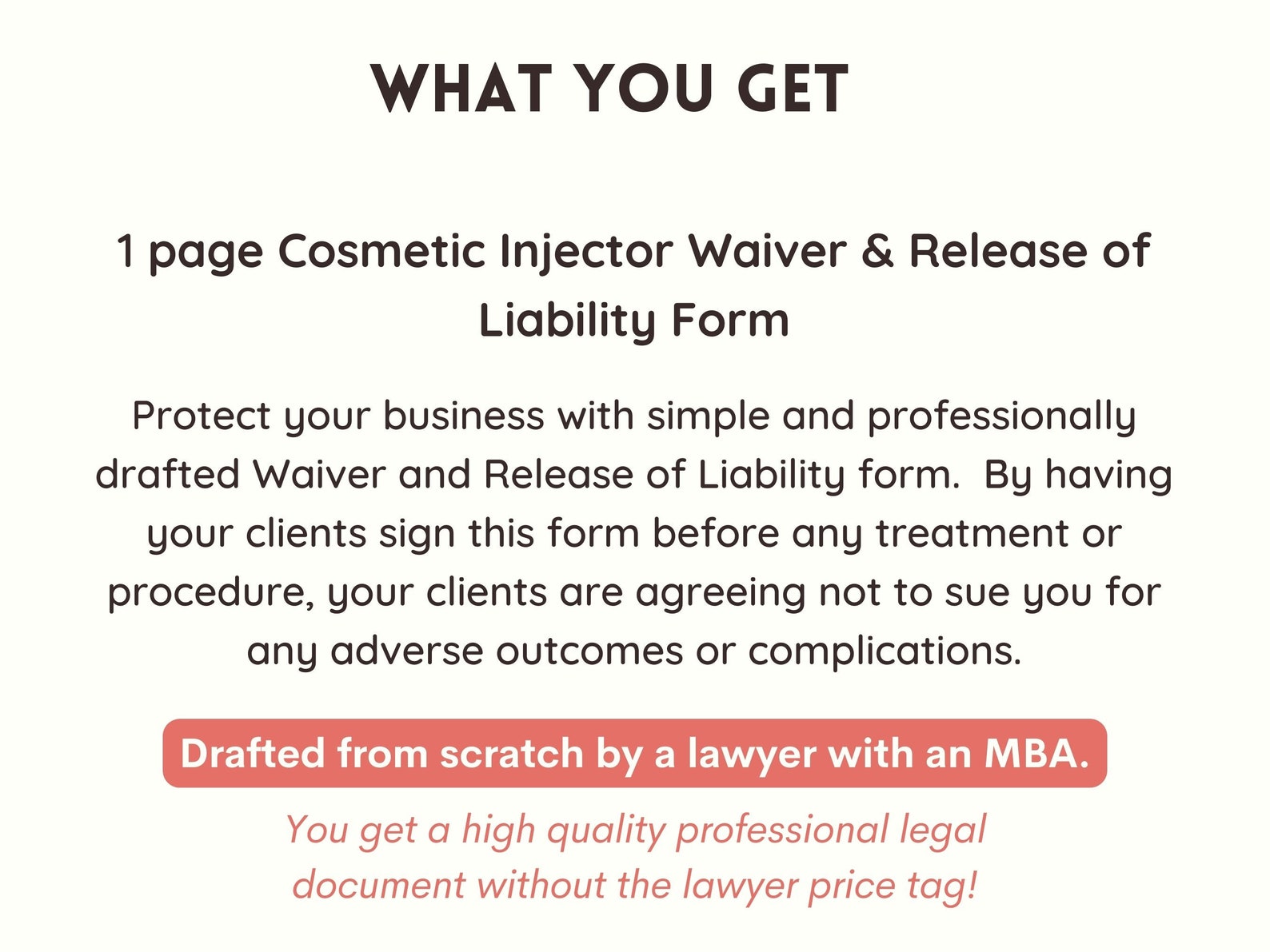 Cosmetic Injector Waiver Release of Liability Aesthetic Nurse Injector ...