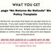 No Return No Refund Shop Policy Template, Return Policy for Perishable ...