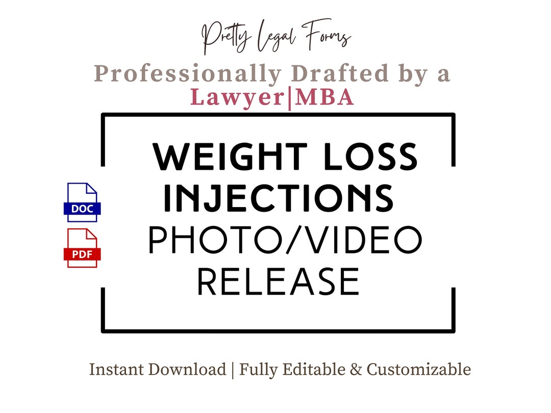 Weight Loss Injection Photo Video Release Semaglutide Release Form ...