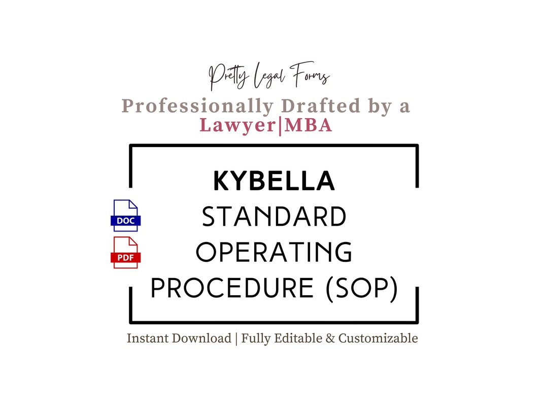 Kybella SOP Template | Deoxycholic Acid Injection Policy and Procedure ...